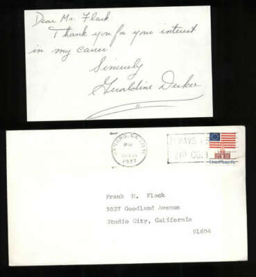 Geraldine Decker D.2013 Mezzo-Soprano Metropolitan Opera Signed 3" x 5 ...