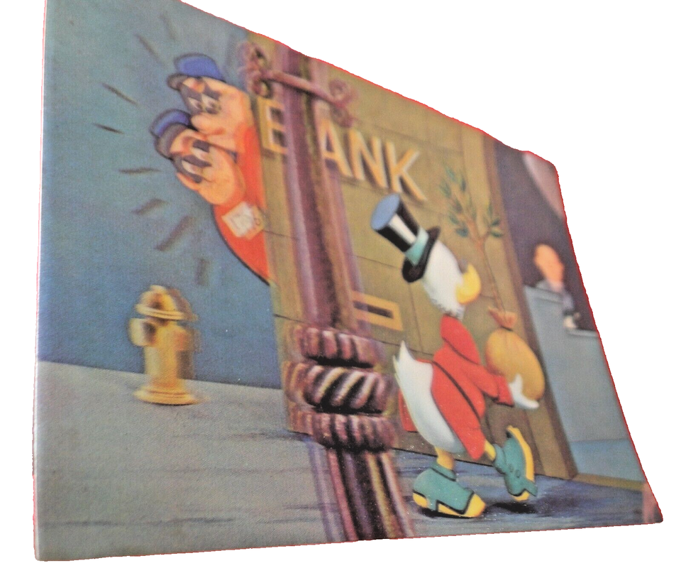 Postcard Antique Relief 3D Walt Disney Donald Duck & Villains | eBay