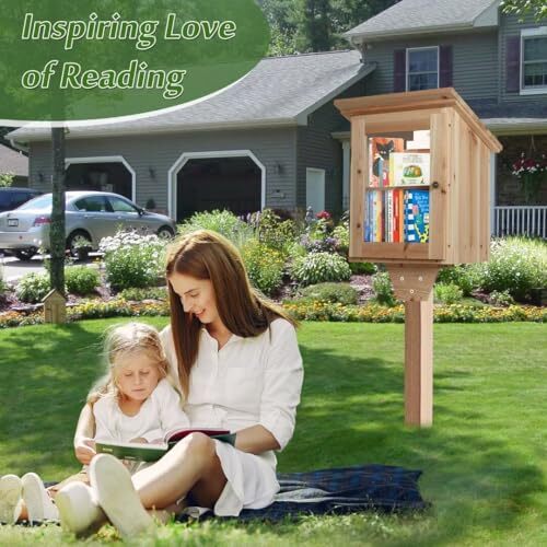 Little Library Box Outdoor Free Library, Double Little Library Single ...