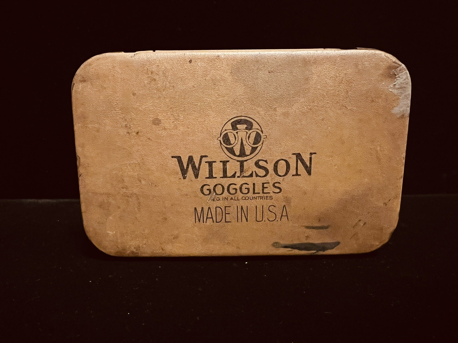 Vintage Wilson Safety Goggles Motorcycle, Racing, Aviation case | eBay