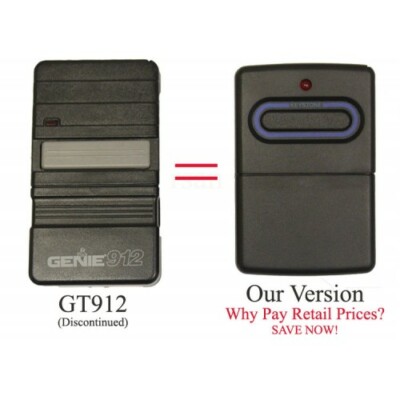 Genie GT912 compatible Visor Remote Control 9 or 12 dip switch | eBay