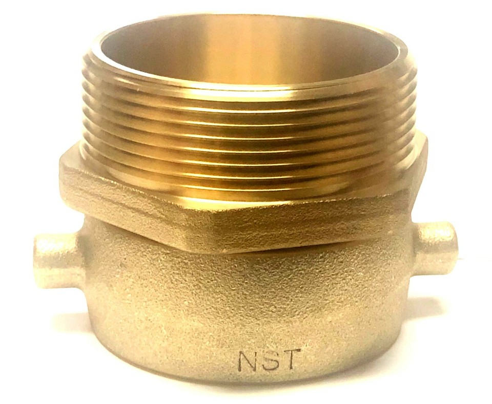 3" Male NPT x 2-1/2" Female Swivel NNI Fire Hose Hydrant Swivel Adapter ...