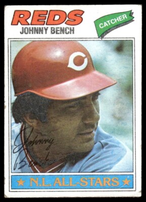 1977 Topps JOHNNY BENCH #70 Cincinnati Reds HOF | eBay