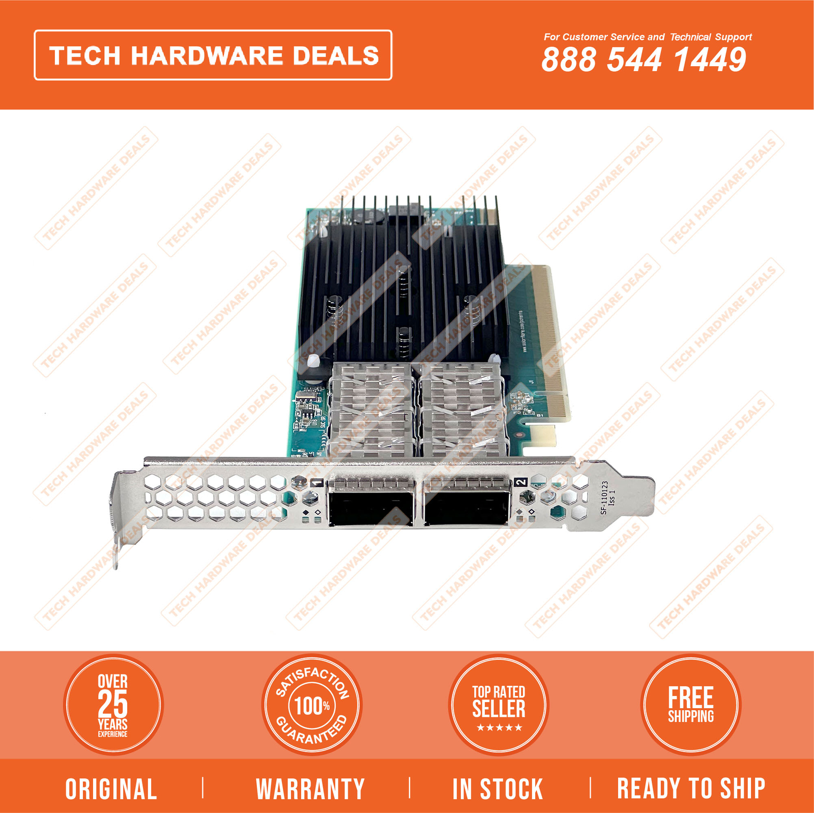 Solarflare SFN-X2542 Dual-Port LAN Card Network Adapter for sale online ...