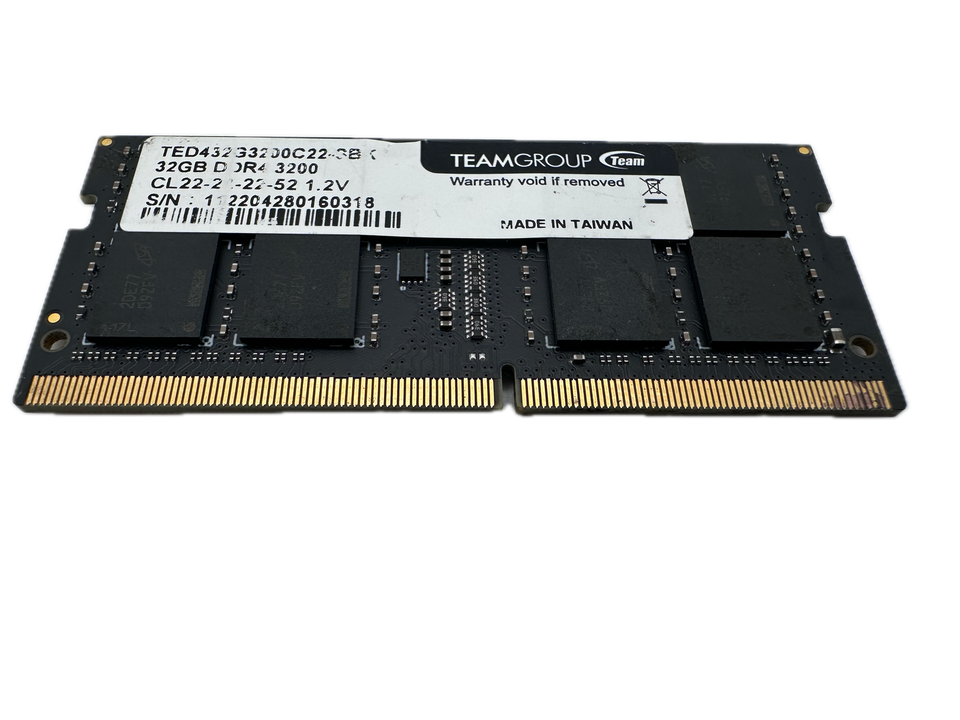 Team Group 32GB DDR4-3200 PC4-25600 SO-DIMM 260-Pin Laptop RAM MEMORY ...
