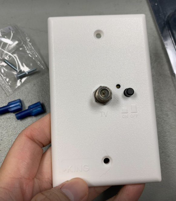 King Controls PB1000 Antenna Power Injector Switch - White | eBay