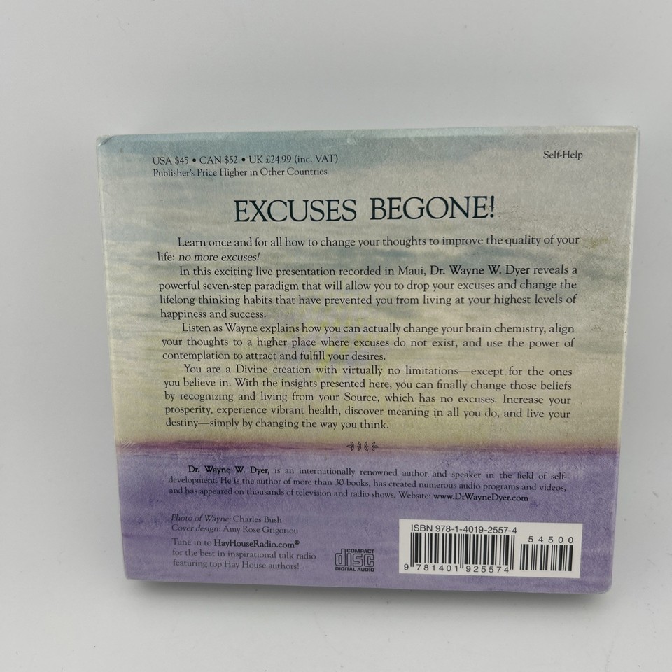 Excuses Begone! by Dr, Wayne Dyer (7 CD Set) How To Change Lifelong ...