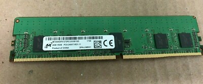 4GB 1Rx8 PC4-2400T DDR4-19200 Micron MTA9ASF51272PZ-2G3B1 ECC ...