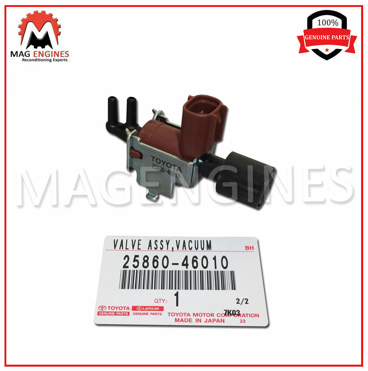 25860-46010 GENUINE OEM VACUUM SWITCHING VALVE 2586046010 | eBay