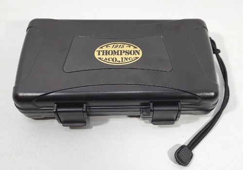 1915 Thompson & Co INC 5 Cigar Portable Humidor Black Hard Case | eBay