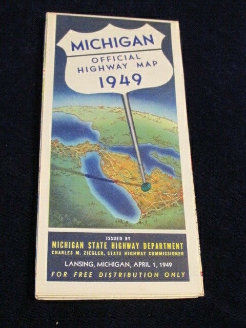 Michigan State Highway Road Map