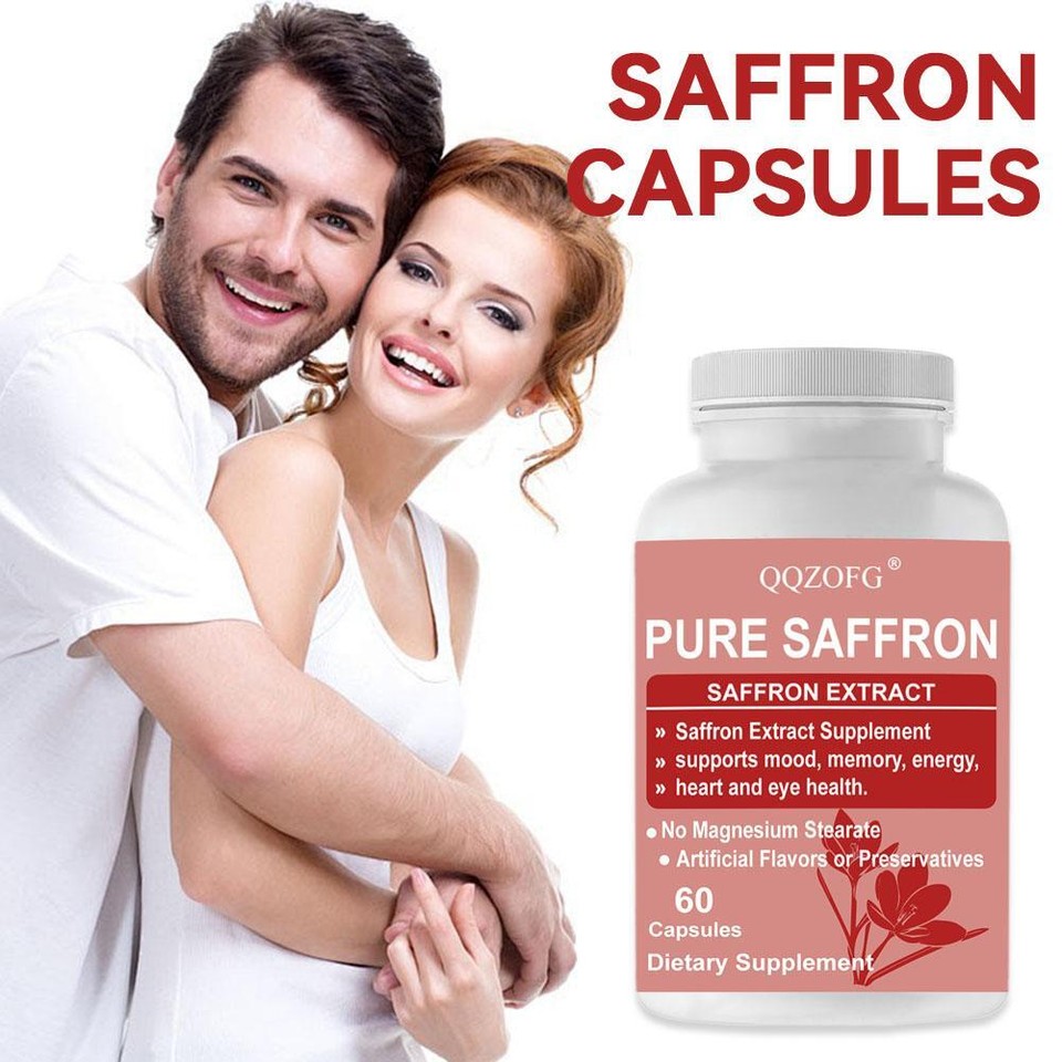 |Pure Saffron Extract Capsules 60 Pills Mood Enhancement Antioxidant ...