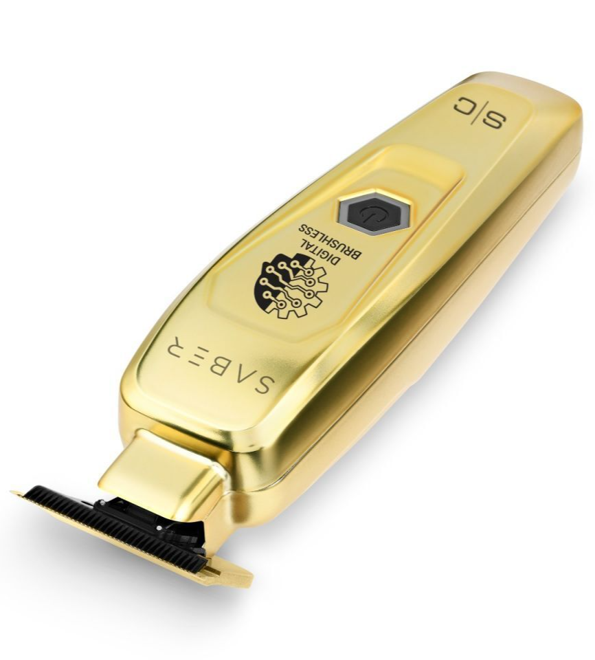 StyleCraft Saber Cordless Hair Trimmer w/Digital Brushless Motor Gold ...