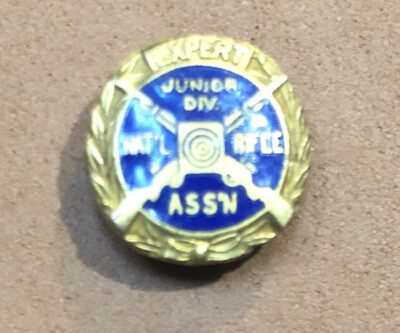 Vintage NRA National Rifle Association Junior Division Instructor Pin ...