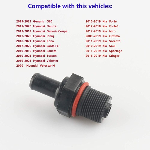 Genuine OEM 26740-2G000 VALVE-PCV 267402G000 for select HYUNDAI KIA ...