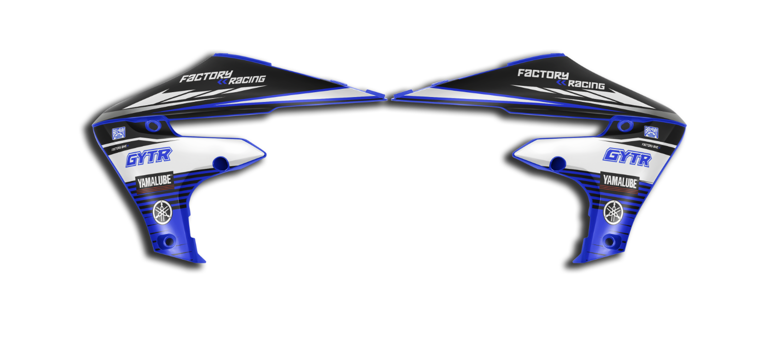 NEW DIRTX INDUSTRIES GYTR BLACKOUT SHROUDS GRAPHIC KIT YZ YZF 85 125 ...