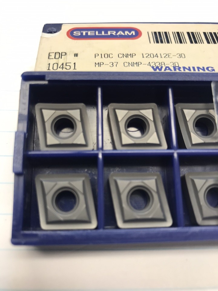 10 pcs. CNMP433A-3D MP37 STELLRAM INSERTS (loc stk) | eBay