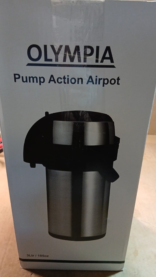 3Ltr Pump Action Airpot Flask Stainless Steel 3.0 LTR | eBay UK