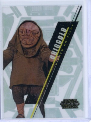 2016 Topps Star Wars HIgh Tek QUIGGOLD Form 2 Pattern 1 Base Card #SW ...