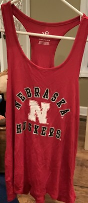 NEW Nebraska Huskers, Women’s Razorback SOFT Tank Top-Red - Size XL 14/ ...