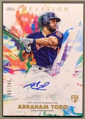 2020 Topps Inception Rookie Auto /245 Abraham Toro Houston Astros | eBay