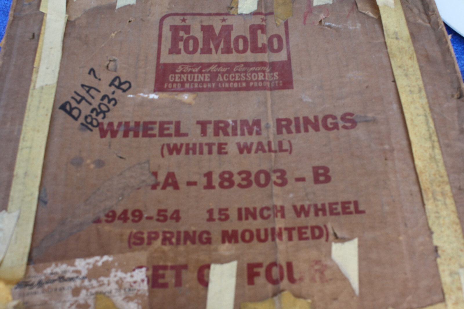 NOS 1949 50 51 52 53 54 Ford Trim Rings B4A-18303-B | eBay