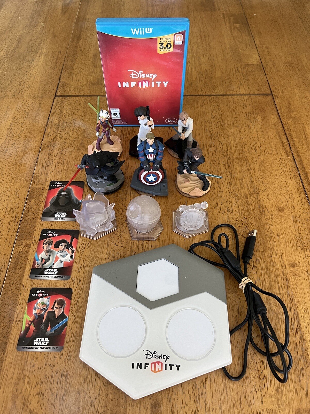 Disney Infinity 3.0 Wii U Bundle Lot of 6 Figures, 3 Trophies, Portal ...