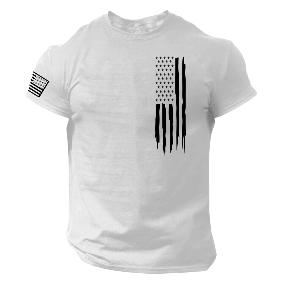 American Flag Shirt, Left Chest Flag, Patriotic, USA, 2A, 2nd Amendment ...