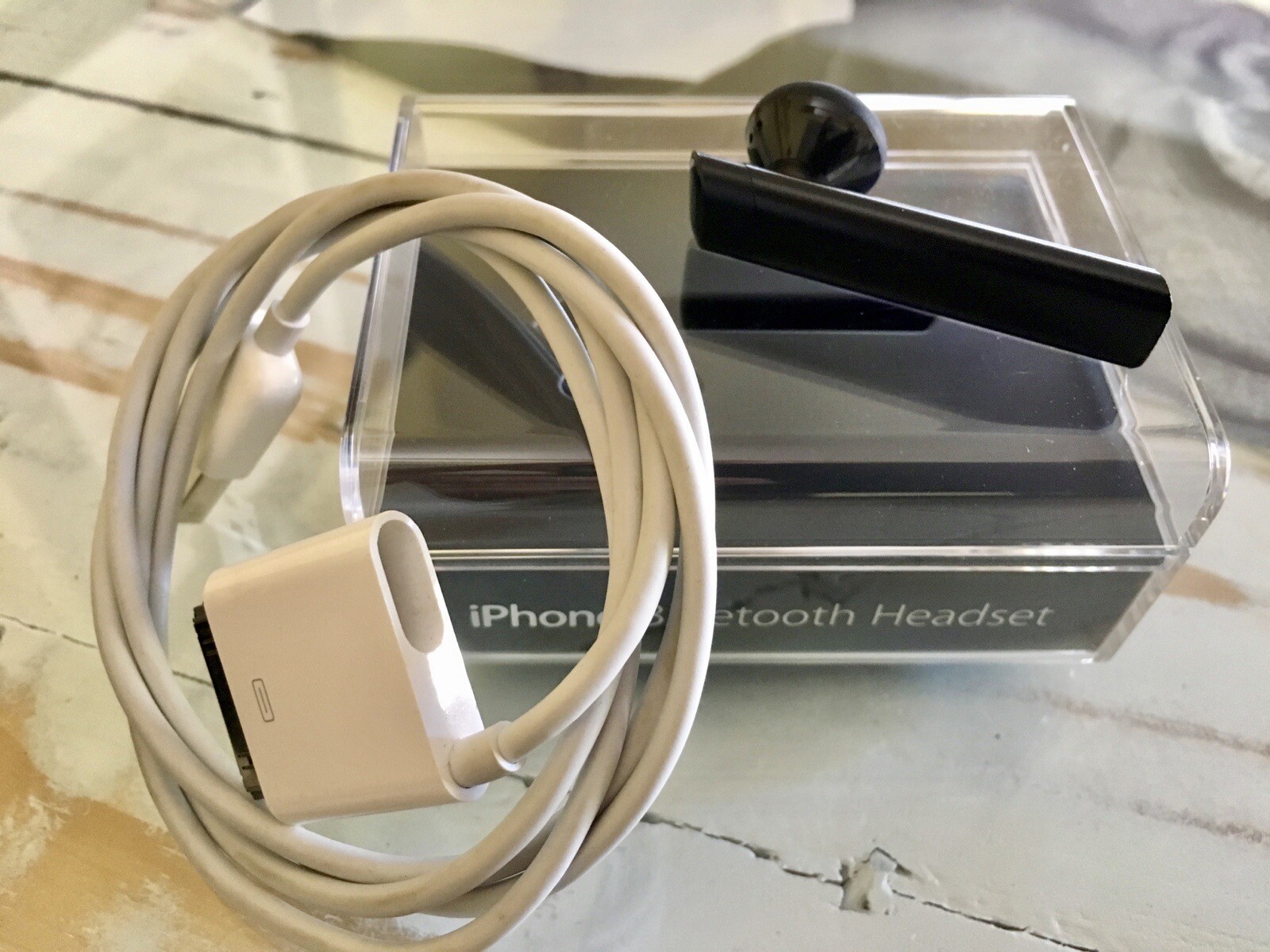 2008 1st Generation 2g Bluetooth Headset Antiguo Apple iPhone EarPods ...