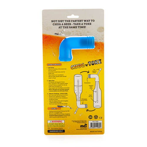 Blue Chug 'n' Toke Beer Bong Ultimate Funnel and Tube Perfect for ...