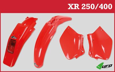 Honda XR 250 400 1996 - 2020 UFO Motocross Enduro Plastic Kit XR Red | eBay