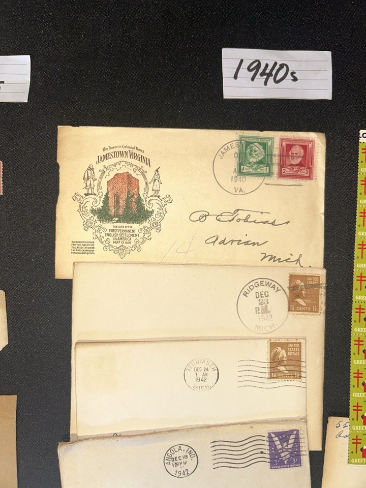 1866-1950s US Old Letter Stamps covers MI. Envelopes, missionary Photos E8 | eBay