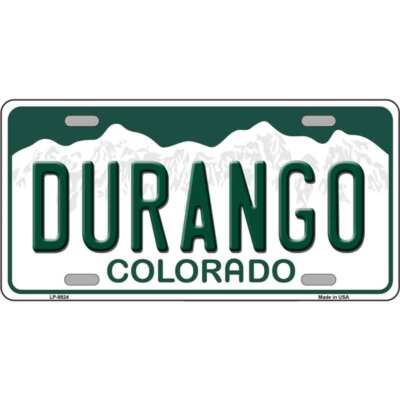 Durango Colorado Novelty Metal License Plate Tag LP-9924 | eBay