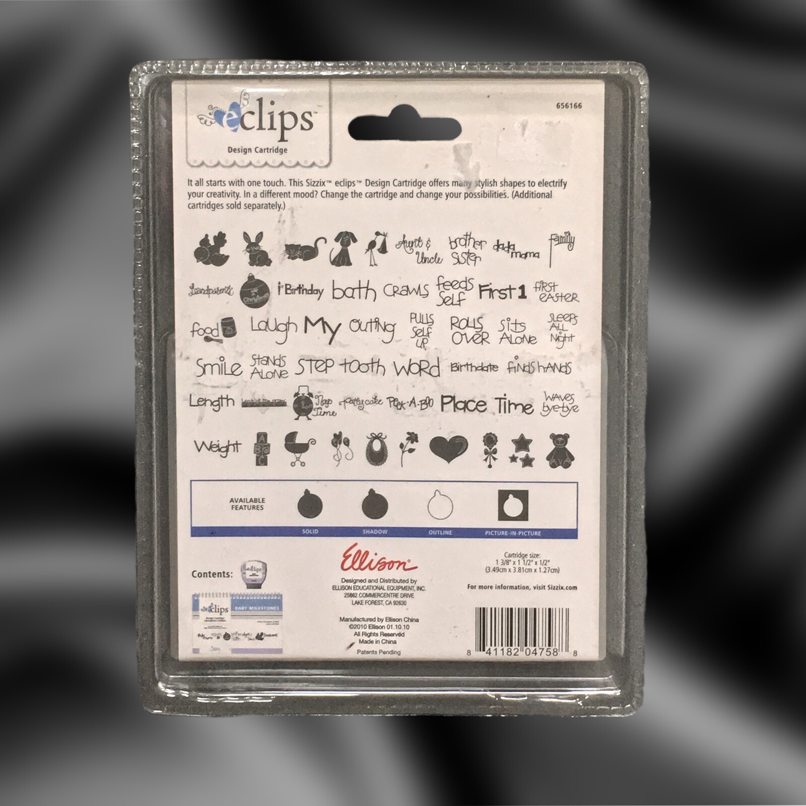 Sizzix eClips Cartridge - Shape Cutting System - Baby Milestones 656166 ...