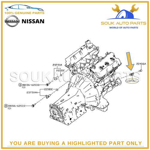 23731-EA20D Genuine Nissan CRANKSHAFT POSITION SENSOR 23731EA20D OEM | eBay
