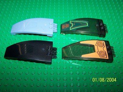 Lego 4x8x2 Windscreen Curved Taper Qty 1 (30536) - Pick your color | eBay