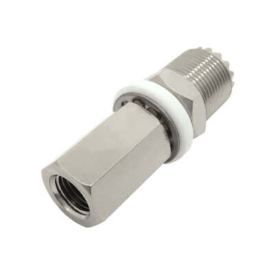 3/8" x 24 Thread Stud Connector To UHF Female (SO-239) Connector For J ...