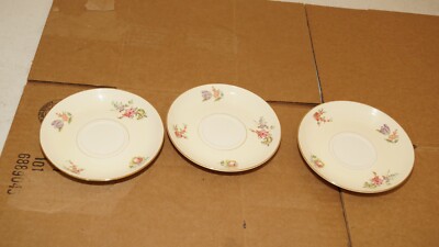 3 - Vintage Household Institute Homer Laughlin Priscilla Pattern 5-7/8 ...