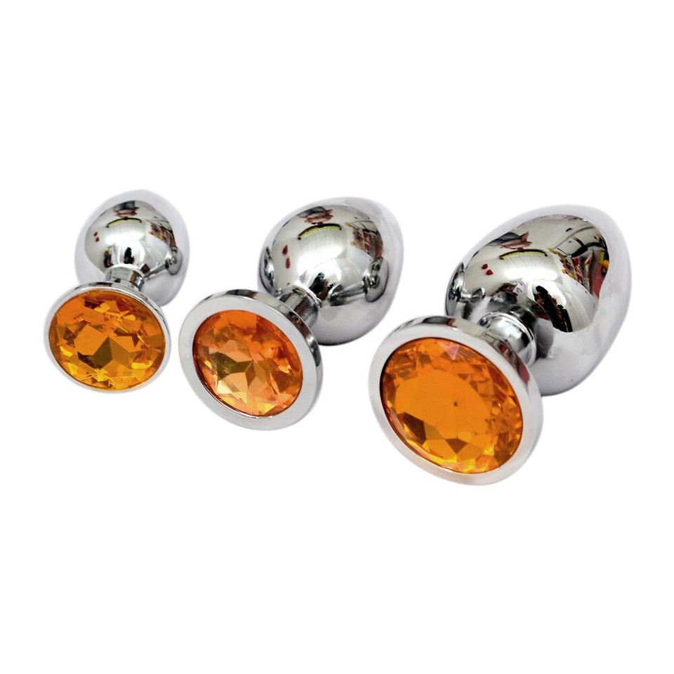 Anal Plugs Sex Toy For Women Men Couples Metal Jewel Anal Butt Plug ...