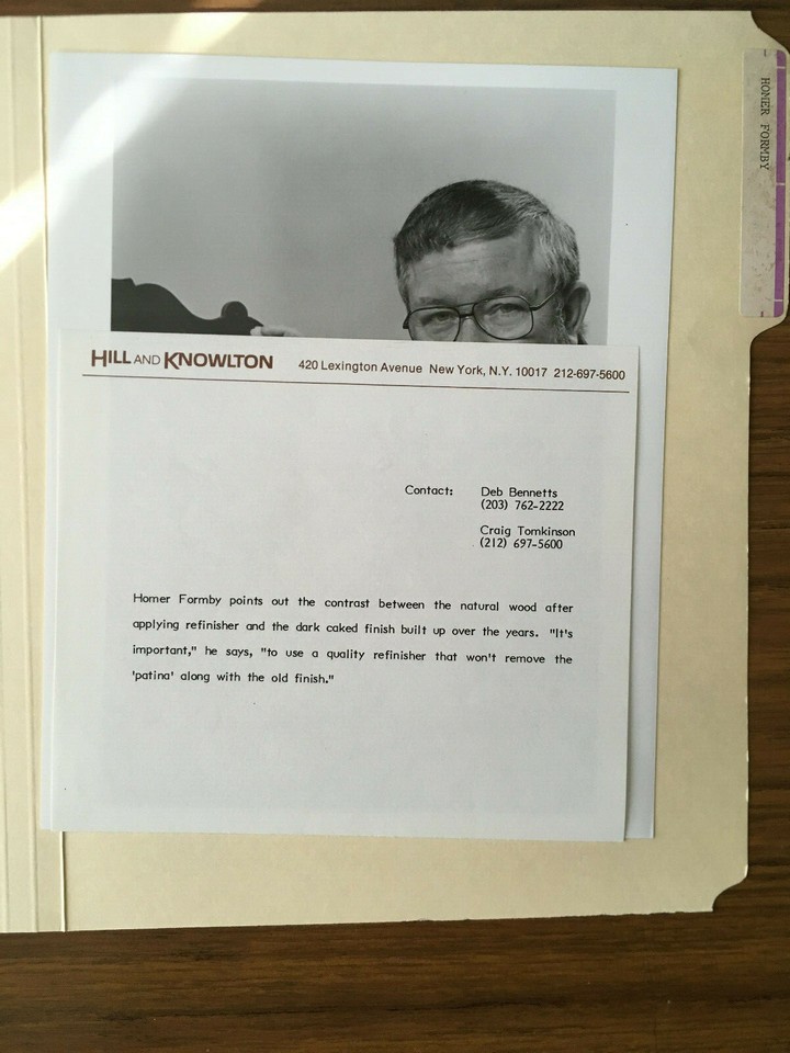 Homer Formby Furniture Cleaner Advertisement Celebrity Vintage Photo | eBay