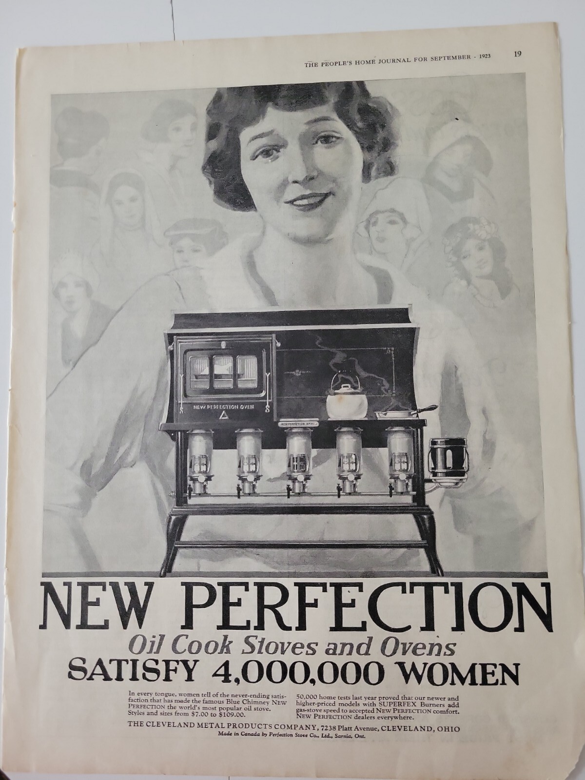 1923 New Perfection oil cook stoves and ovens vintage original ad | eBay