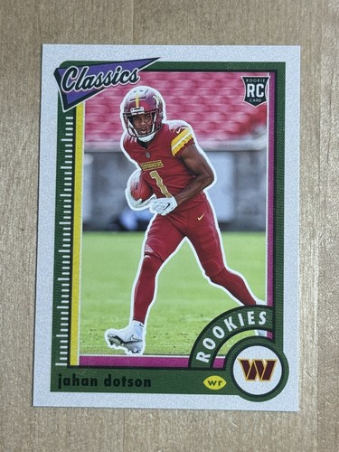 2022 Washington Commanders ROOKIE Johan Dotson Panini Classics ROOKIE ...