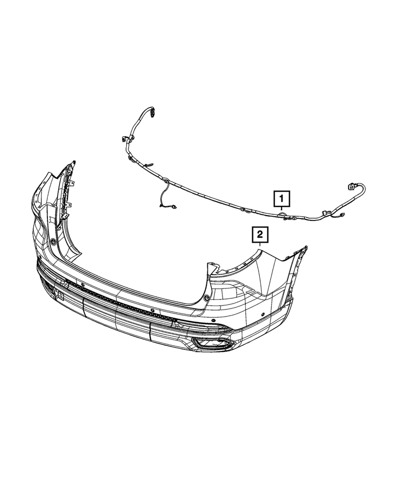 Genuine Mopar Rear Fascia Wiring 68486064AE | eBay