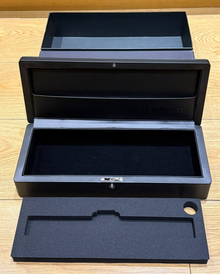 Genuine Original Bell & Ross Black Watch Presentation Box Case Complete ...