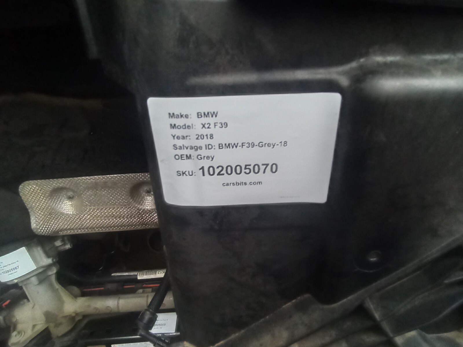 BMW X2 F39 20i 2017-2020 2.0 Petrol Auto Battery Under Tray 15677210 66 ...