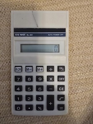 Sharp Elsi Mate EL-231 Calculator White | eBay