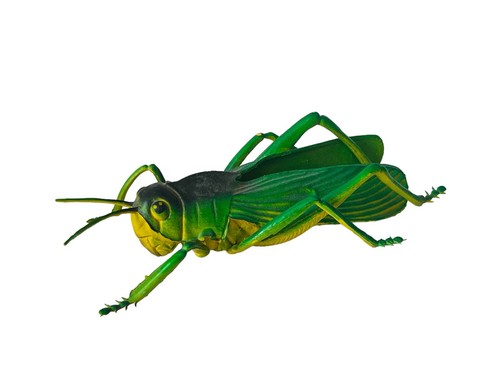 Antique Rubber Toy Grasshopper Locust Figure 8" Vtg Bug Insect Creepy ...