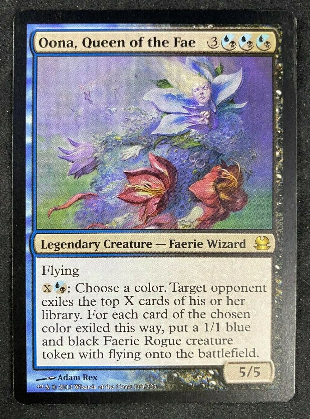 MTG Magic The Gathering Oona, Queen of the Fae Modern Masters 2013 ...