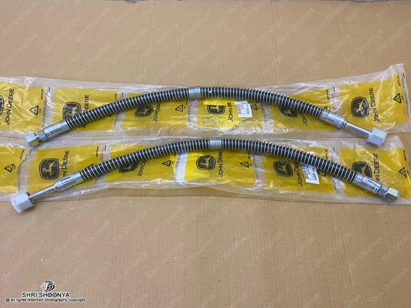 LVA14158 For John Deere Track Rod Hydraulic Cylinder-OEM With Hoses ...