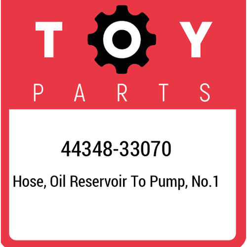44348-33070 Toyota Hose, oil reservoir to pump, no.1 4434833070, New ...